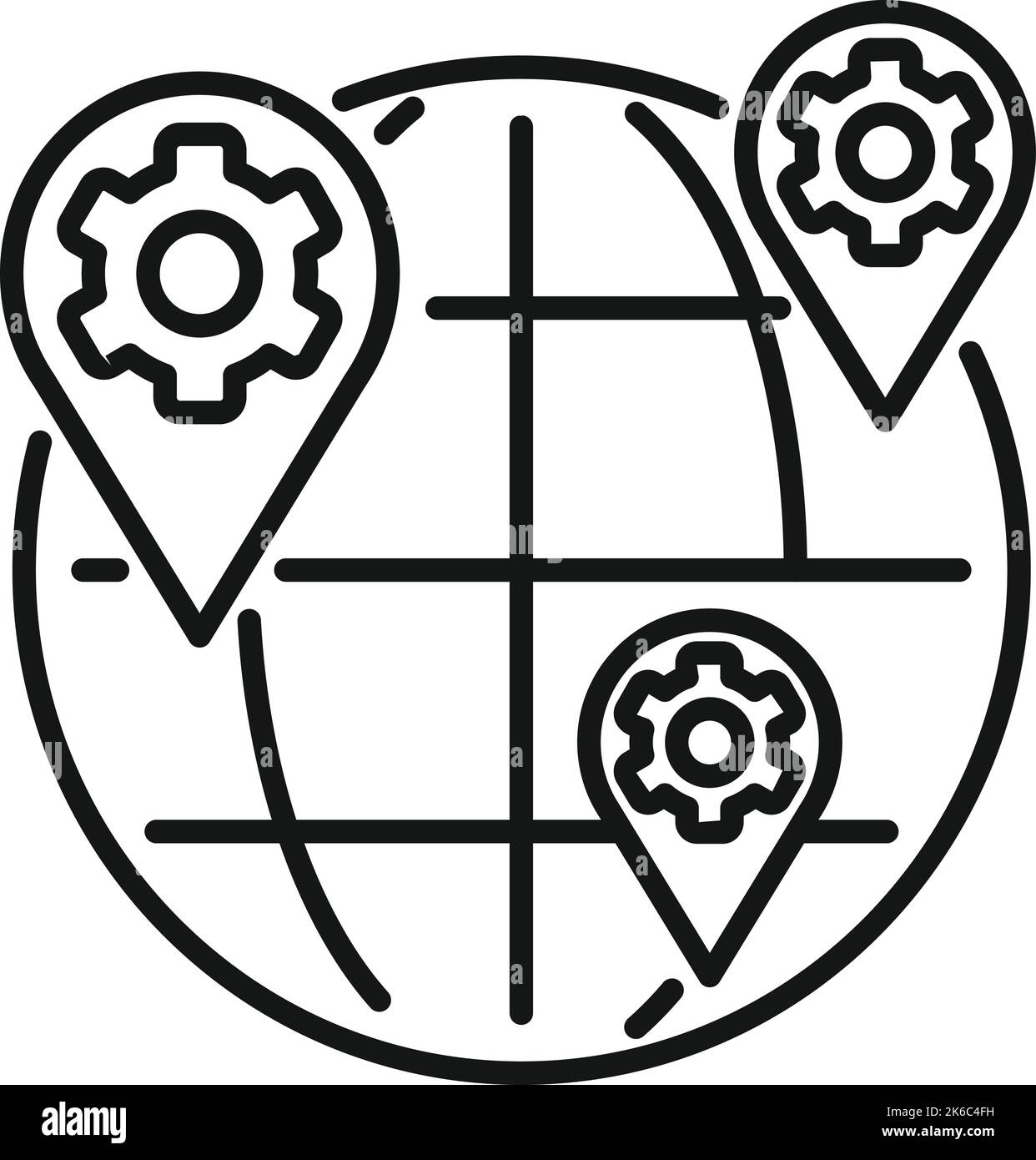 Global development icon outline vector. Eco earth. Eco recycle Stock ... Global development icon outline vector. Eco earth. Eco recycle Stock ...