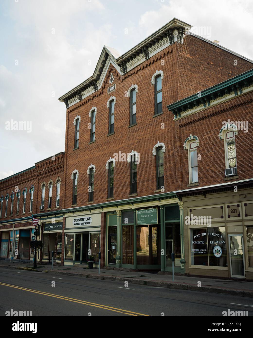 Architecture in downtown, Coudersport, Pennsylvania Stock Photo - Alamy