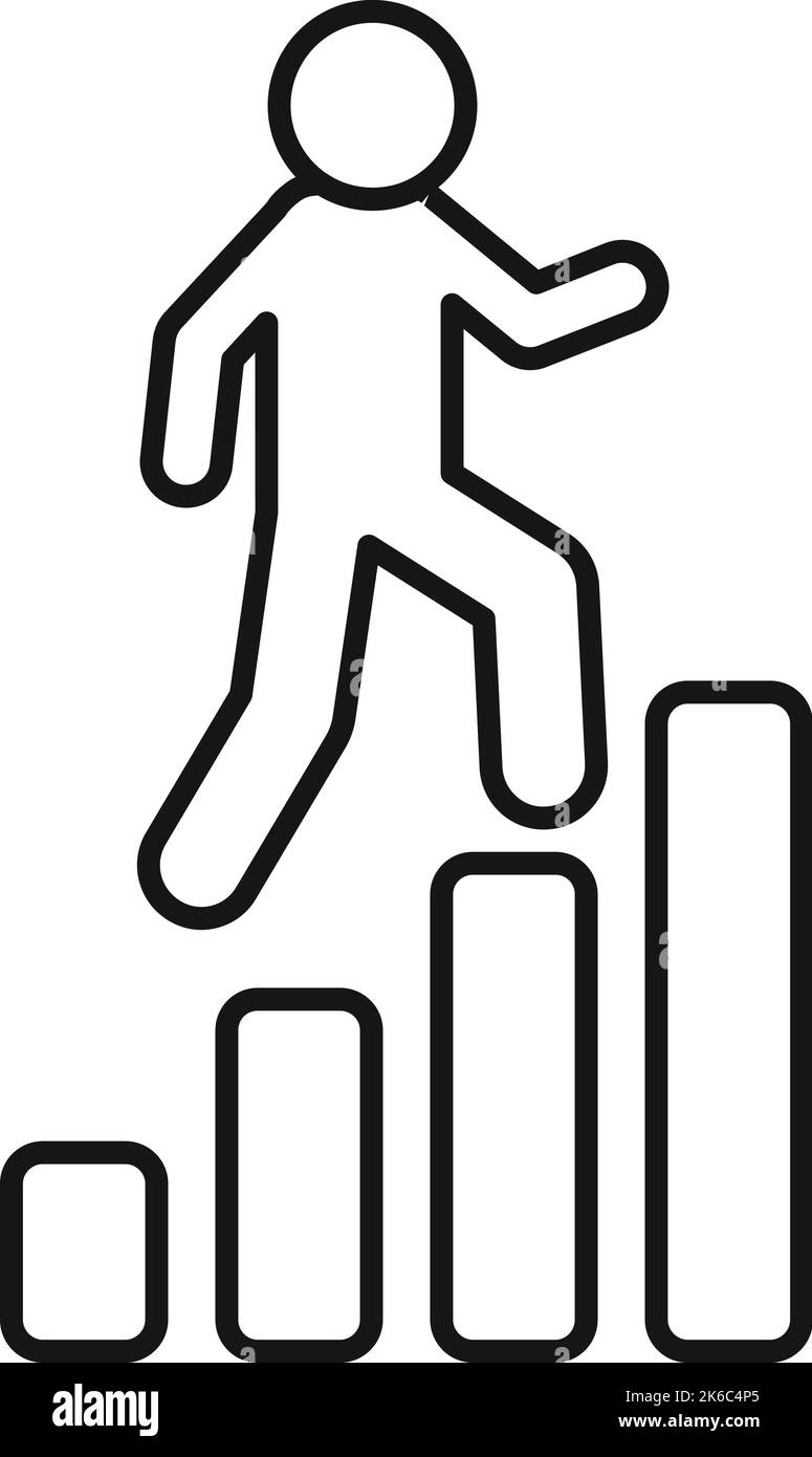 Grow development icon outline vector. Sustainable development. Eco ...