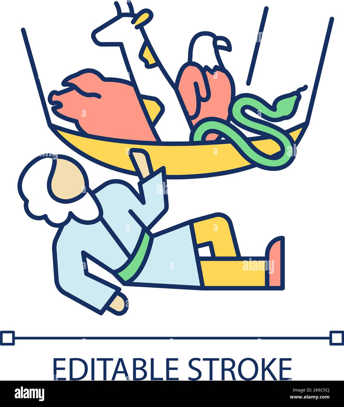 Peter vision RGB color icon Stock Vector Image & Art - Alamy