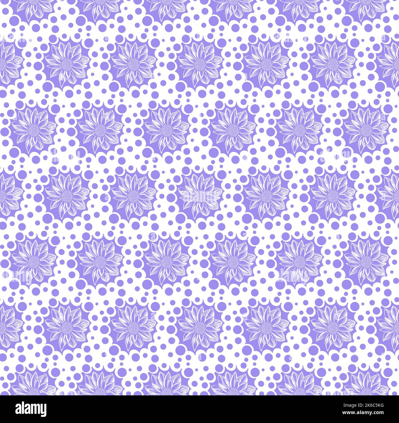 Abstract flowers dots on Stock Vector Images - Alamy