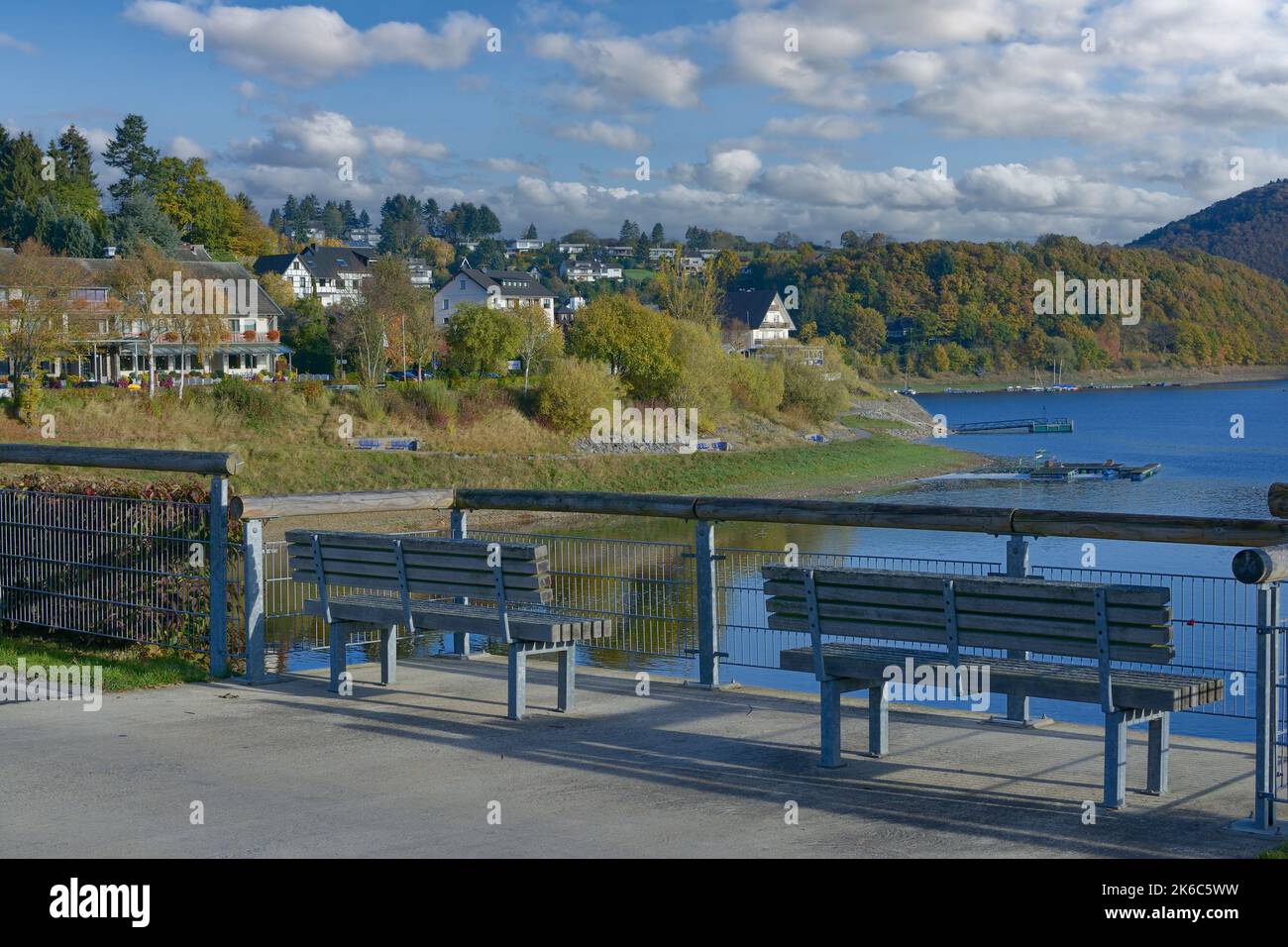 Rurberg,Rurtalsperre Reservoir,Eifel National Park,Germany Stock Photo ...