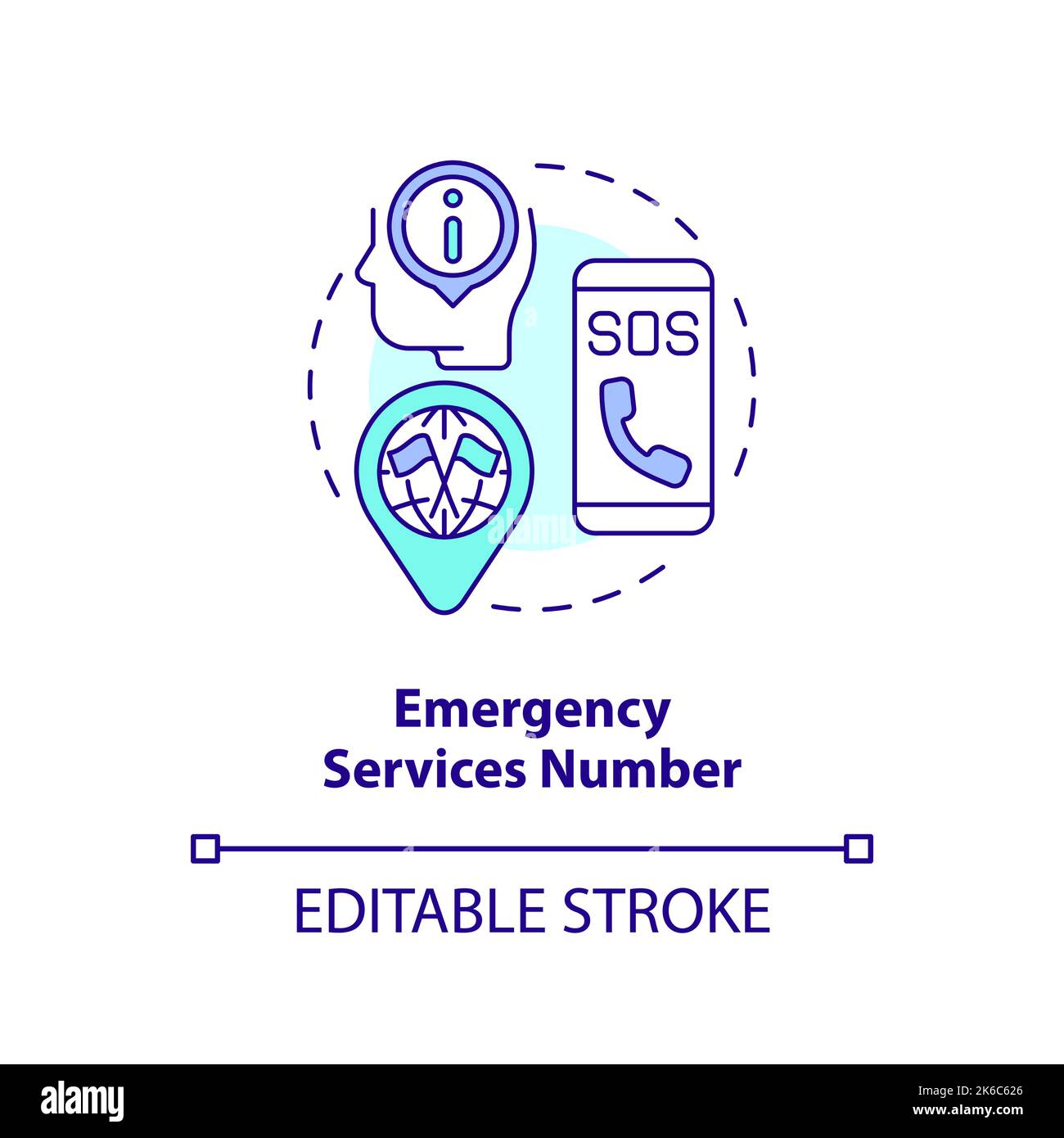 Emergency services number concept icon Stock Vector Image & Art - Alamy