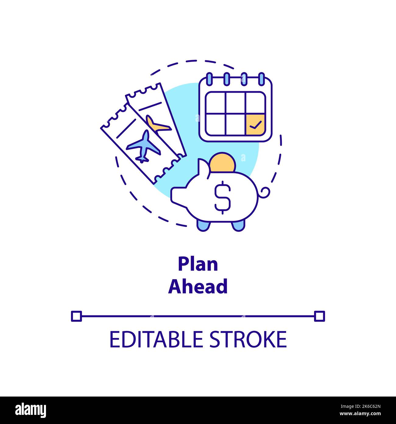 Plan travel ahead concept icon Stock Vector Image & Art - Alamy