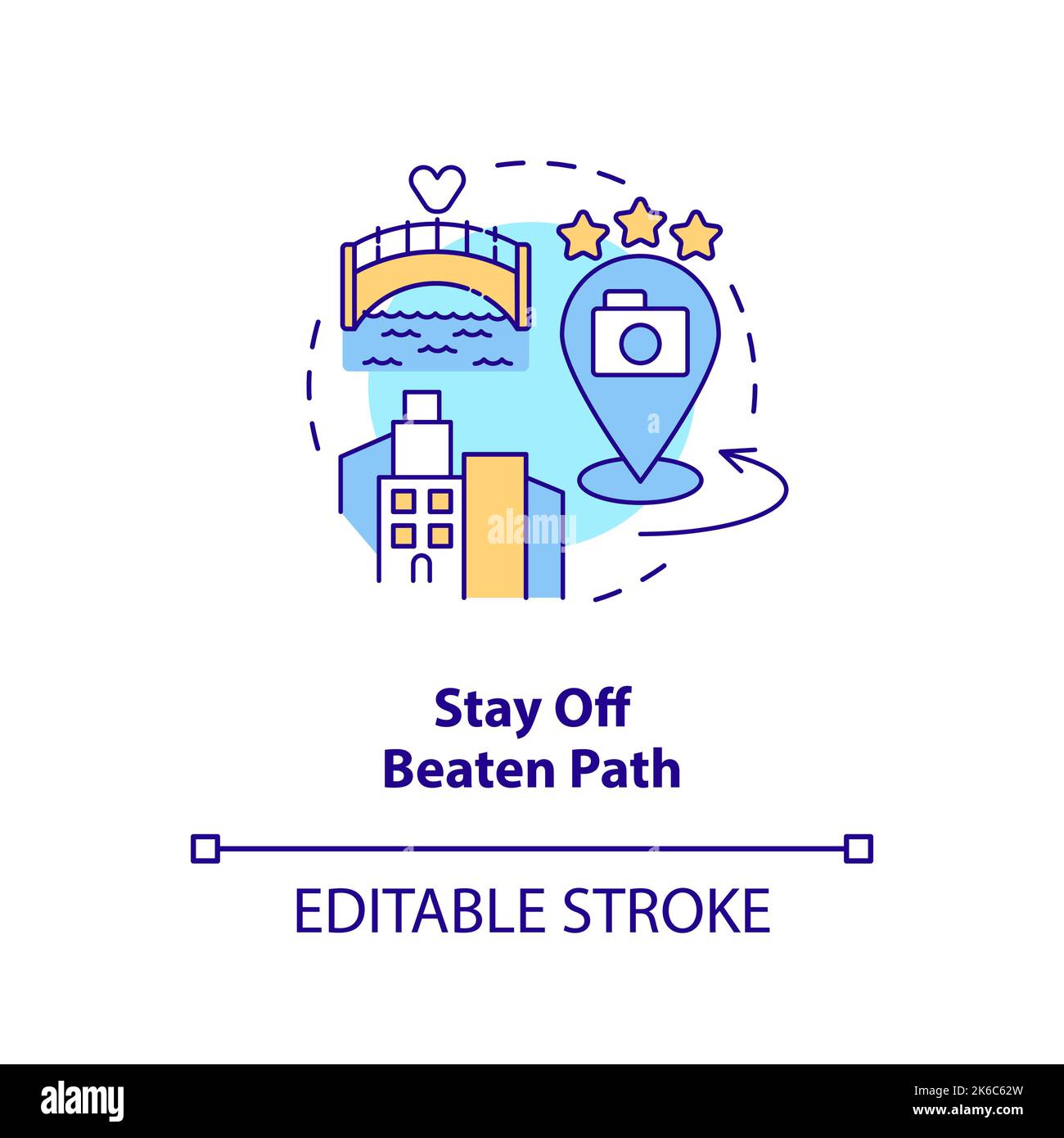 Beaten path Stock Vector Images - Alamy