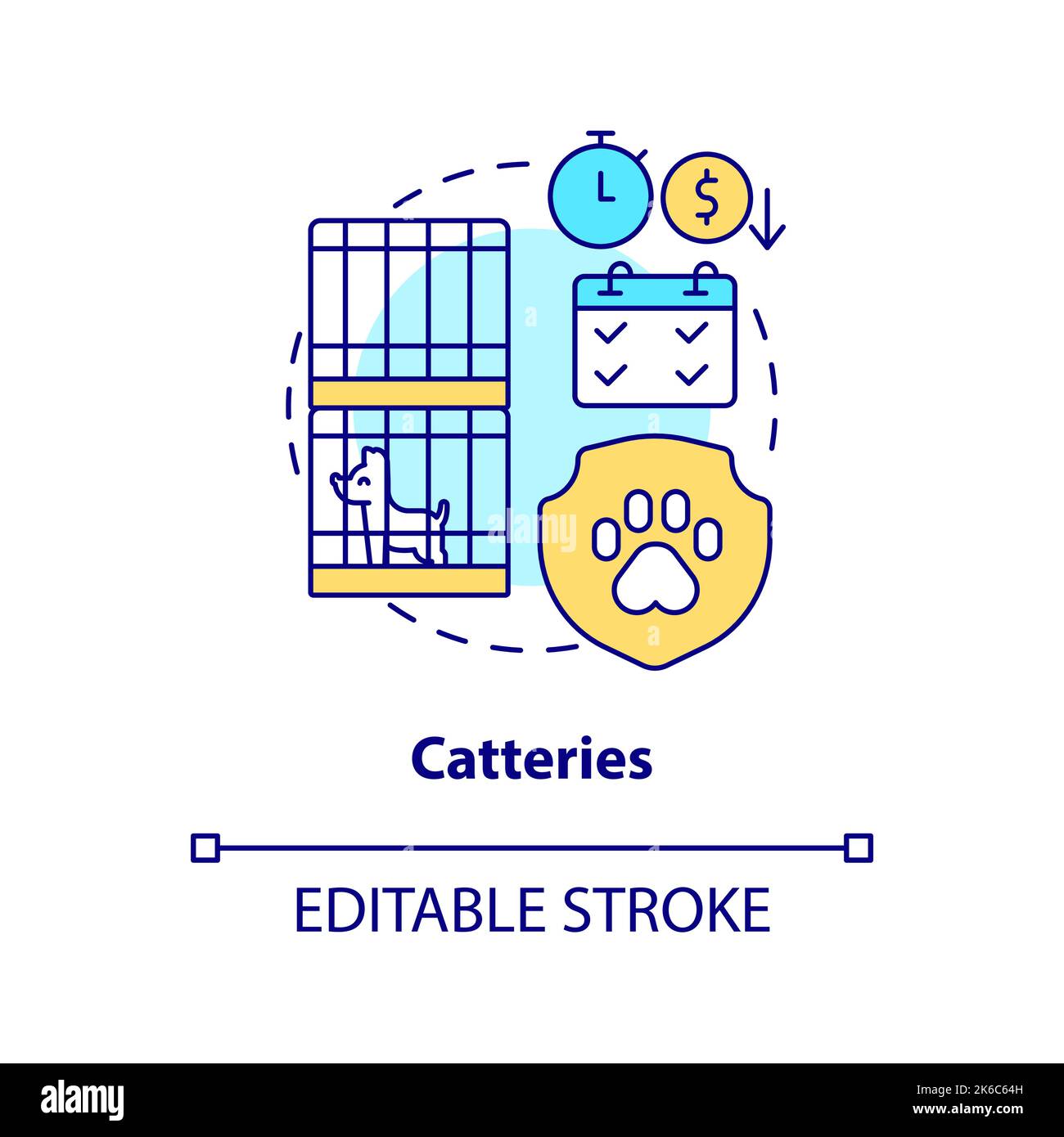 Catteries Stock Vector Images - Alamy