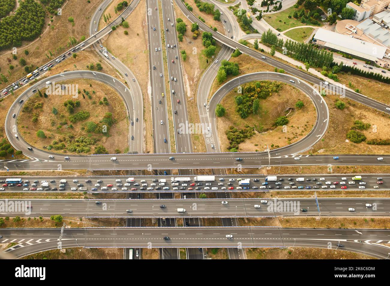 Aerial freeway vehicles hi-res stock photography and images - Alamy