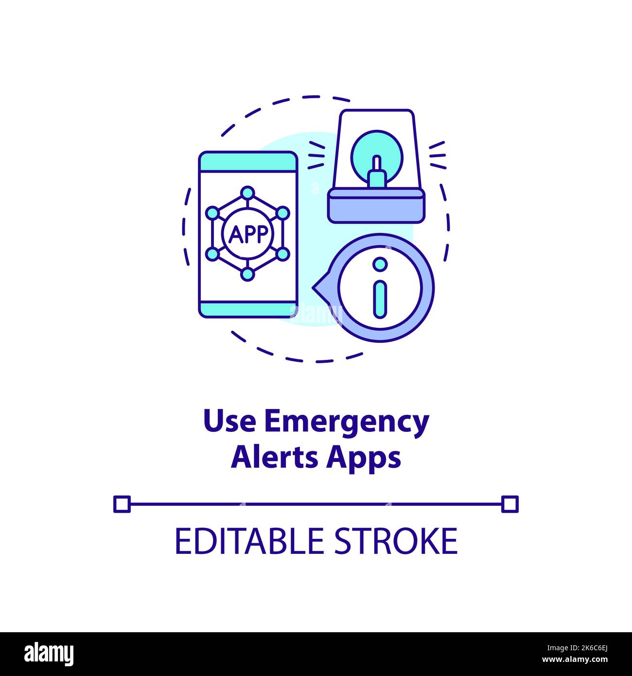 Emergency notification Cut Out Stock Images & Pictures - Alamy