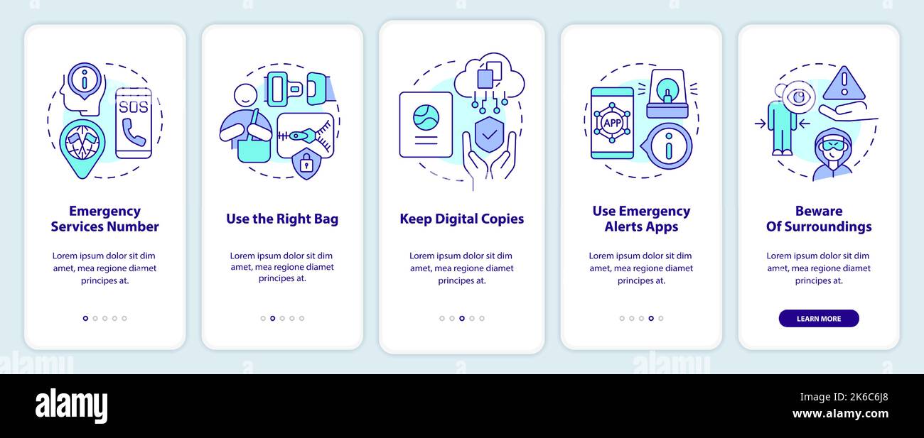 Travel safety mockup Stock Vector Images - Alamy