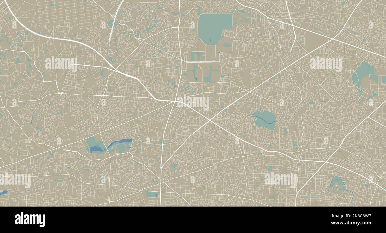 Vector map of Nerima, Japan. Urban city road map poster illustration ...