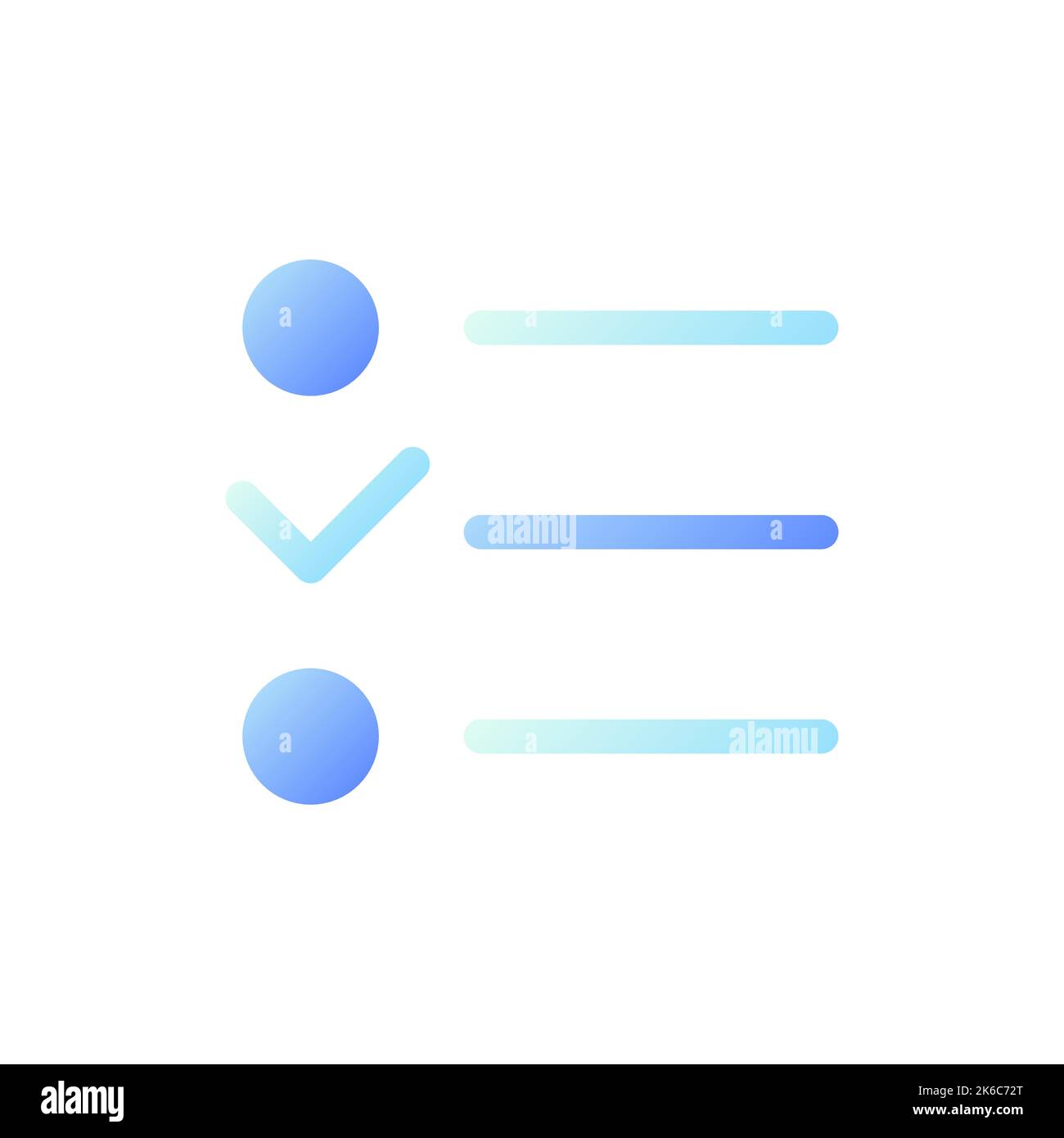 Checklist pixel perfect flat gradient two-color ui icon Stock Vector Image & Art - Alamy