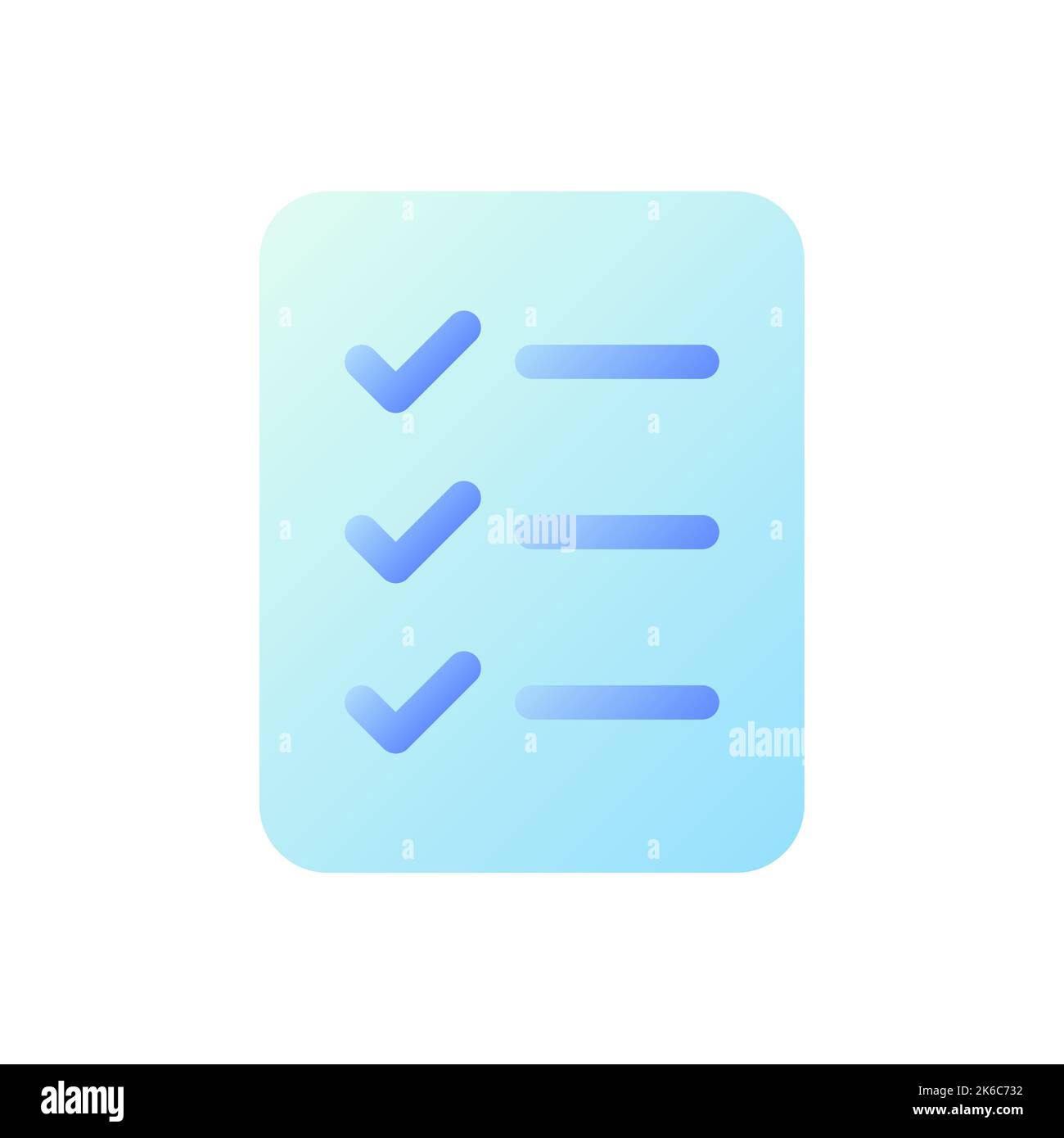 Checklist of completed tasks pixel perfect flat gradient two-color ui icon Stock Vector Image ...