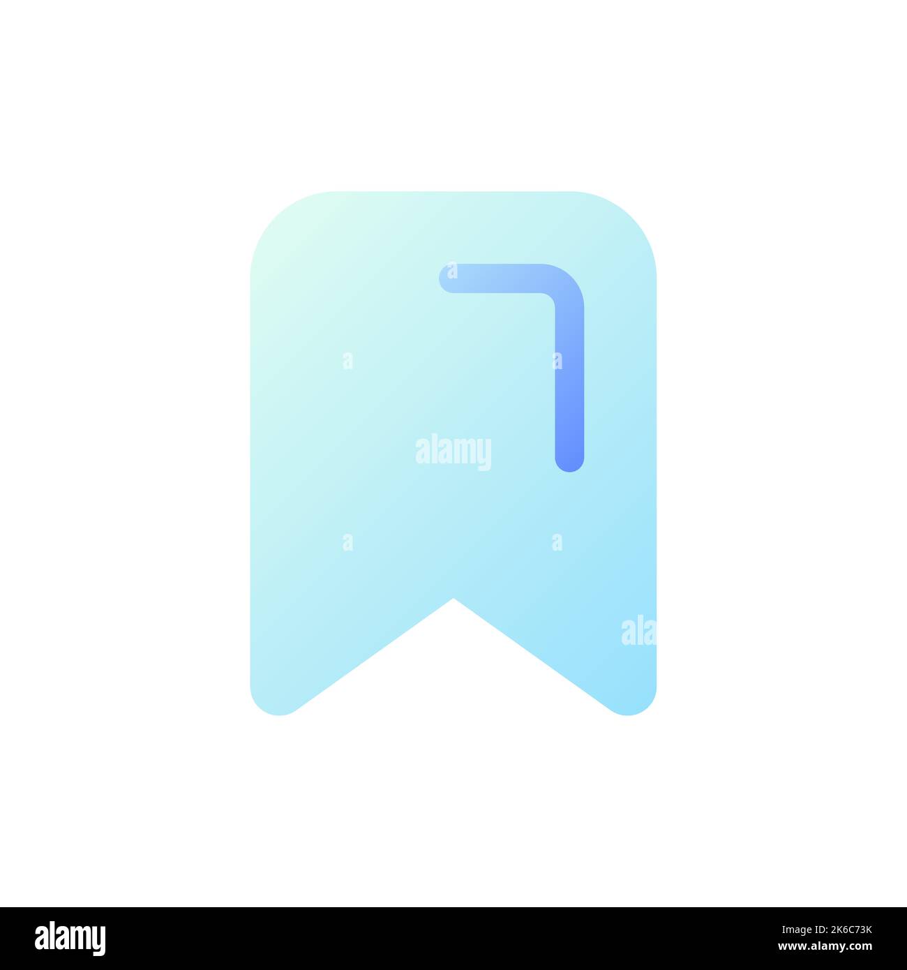 Marked content pixel perfect flat gradient two-color ui icon Stock Vector Image & Art - Alamy