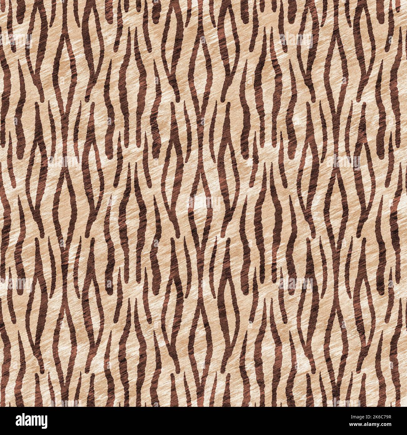 Cute safari tiger print fur wild animal pattern for babies room decor ...