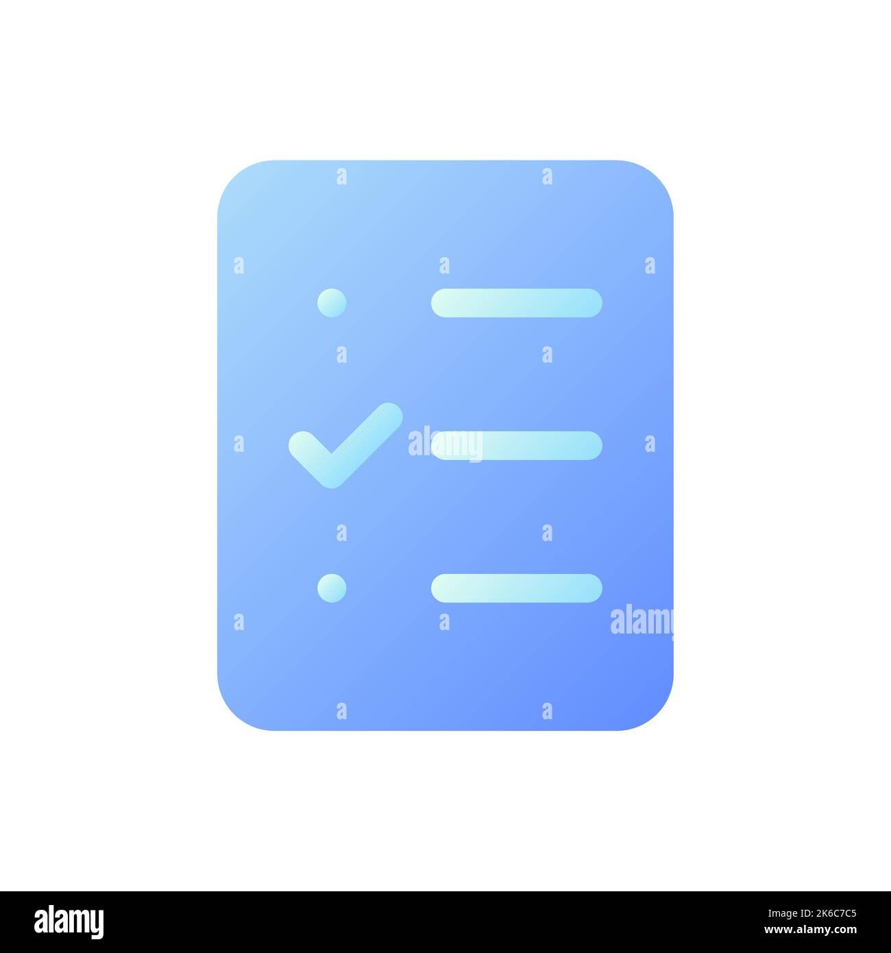 Check mark flat gradient Cut Out Stock Images & Pictures - Alamy