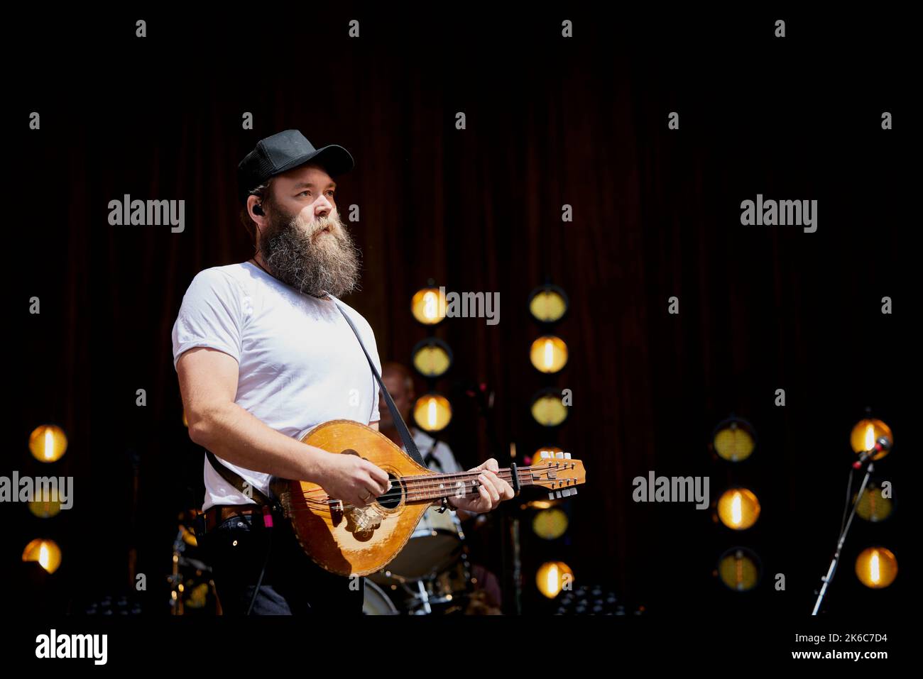 johan blacksmith playing show at nibe festival in denmark Stock Photo ...