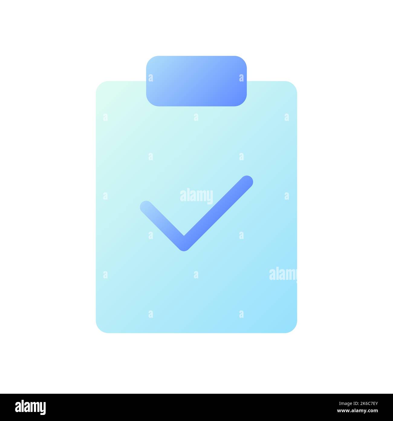 Completed task pixel perfect flat gradient two-color ui icon Stock Vector Image & Art - Alamy