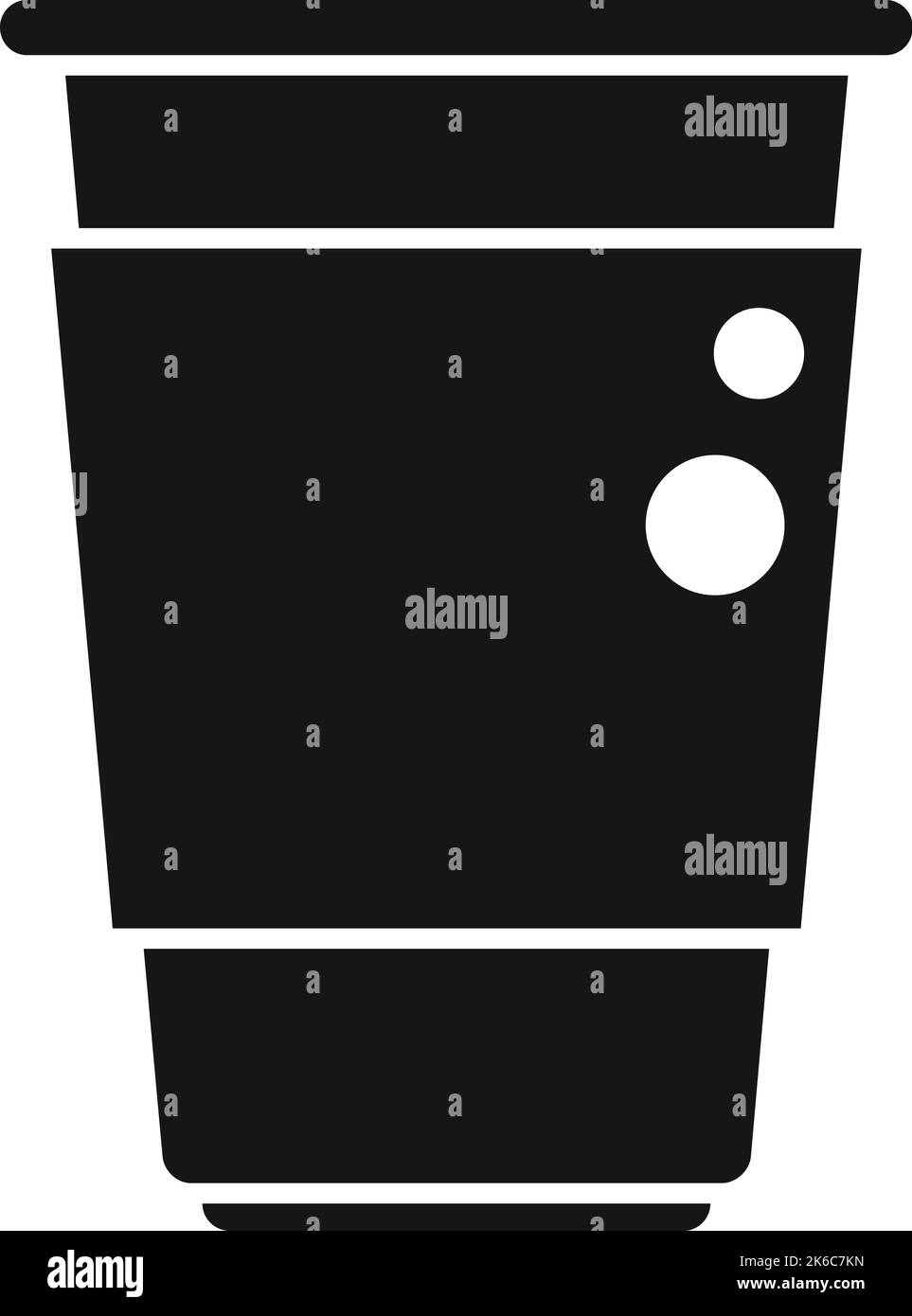 Craft coffee cup icon simple vector. Eco container. Pack ecology Stock ...