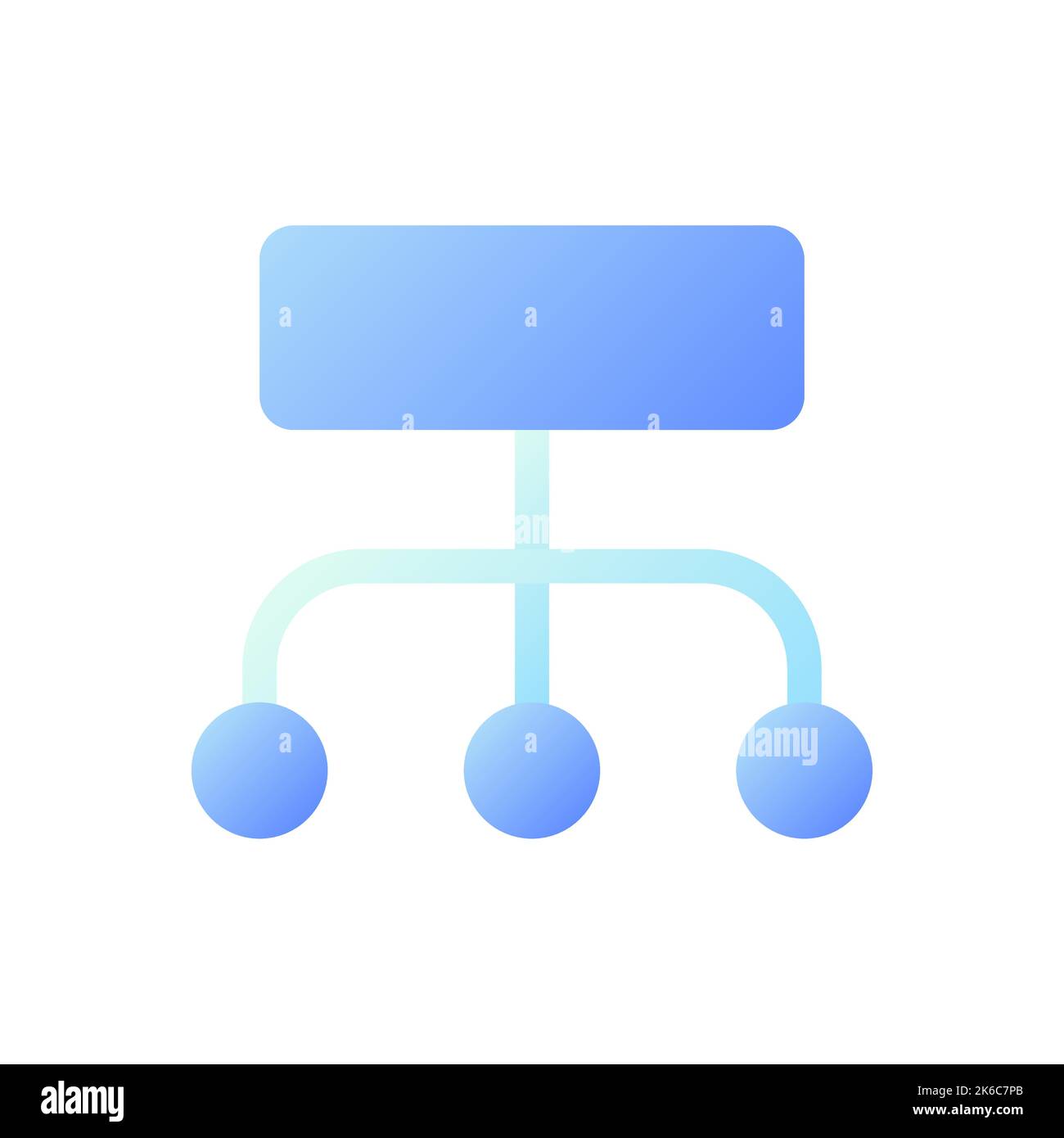Data structuration process pixel perfect flat gradient two-color ui icon Stock Vector Image ...