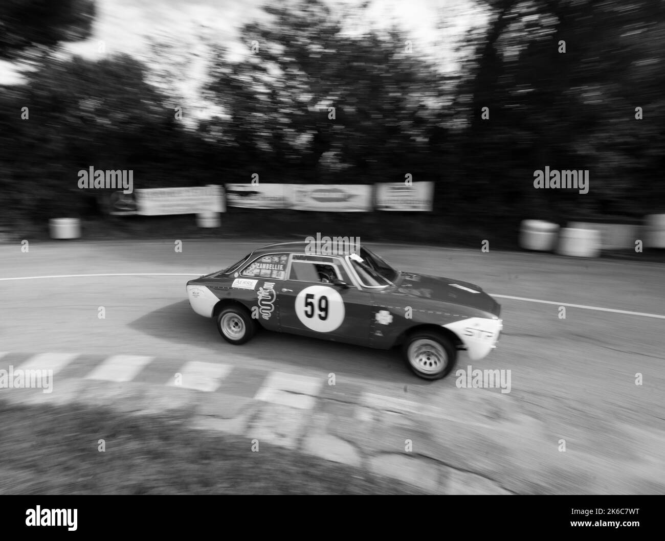 PESARO - ITALY - OTT 09 - 2022 : rally of classic cars ALFA ROMEO GT ...