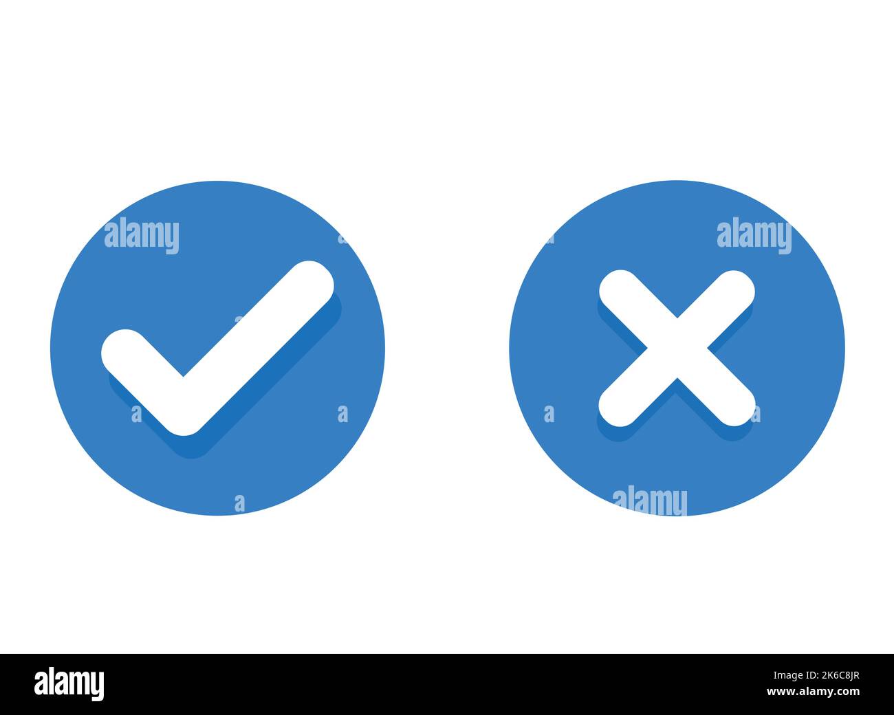 White cross and cross marks on blue background Stock Vector Image & Art ...