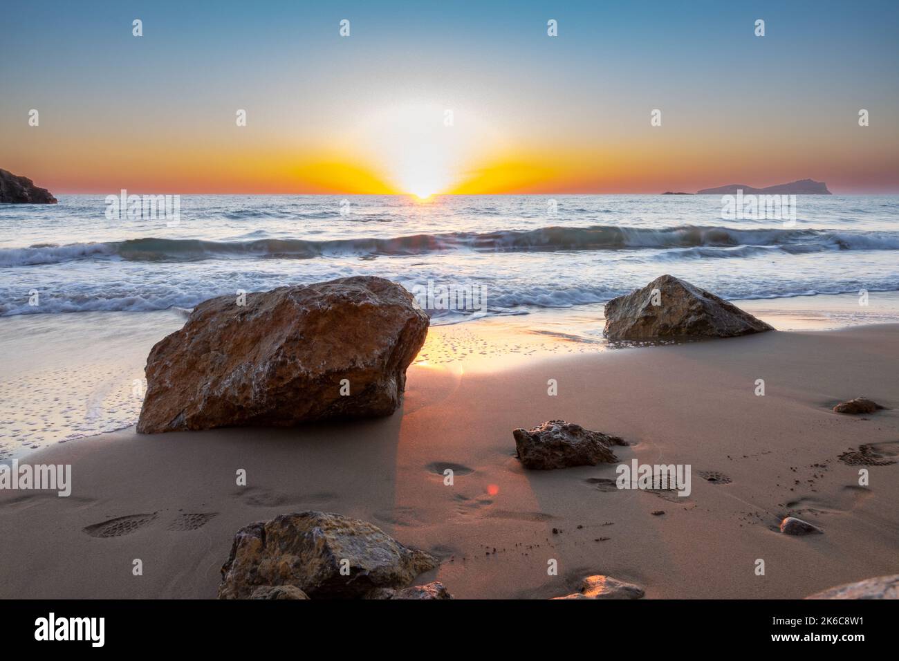 Agua blanca beach sunrise ibiza hi-res stock photography and images - Alamy