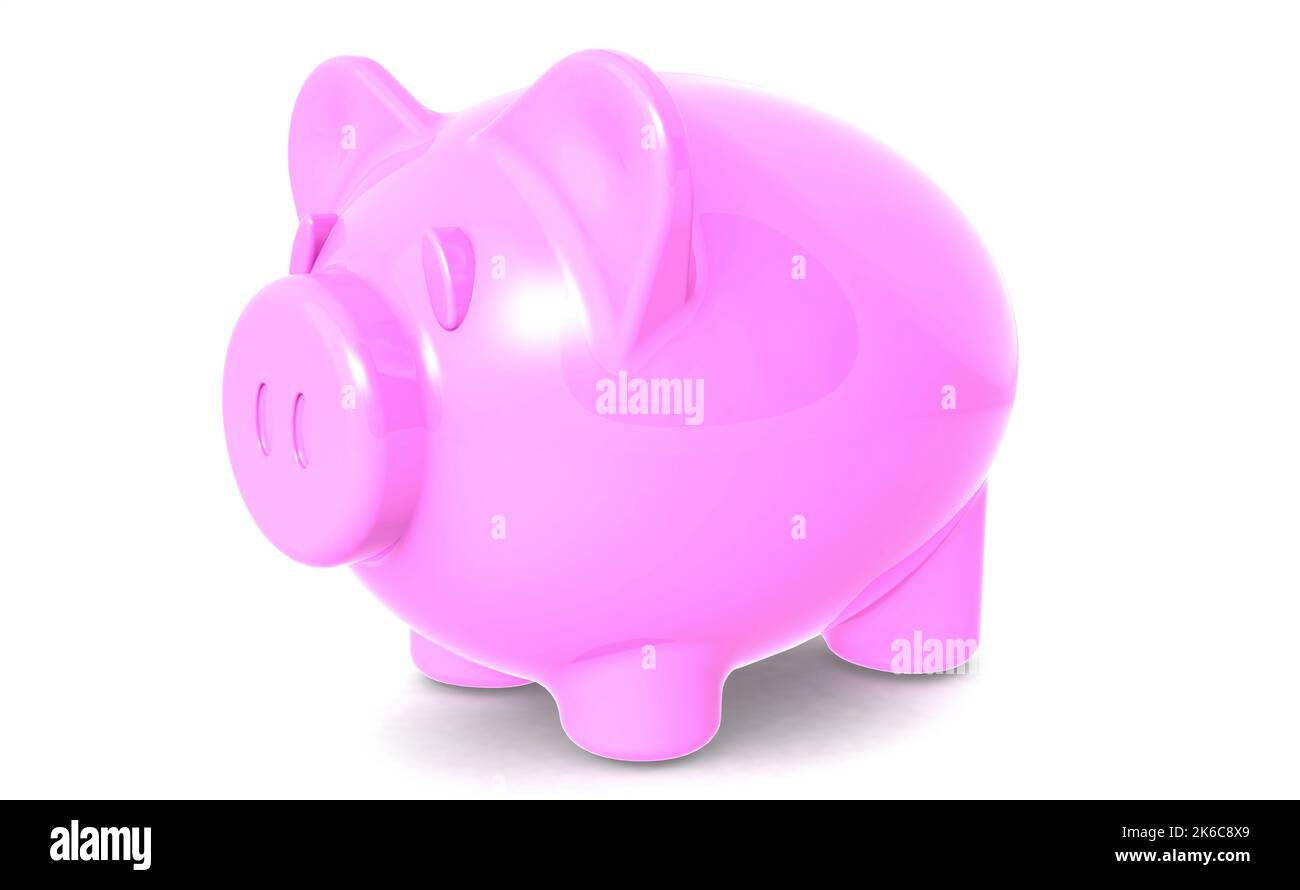 Realistic pig illustration Cut Out Stock Images & Pictures - Alamy