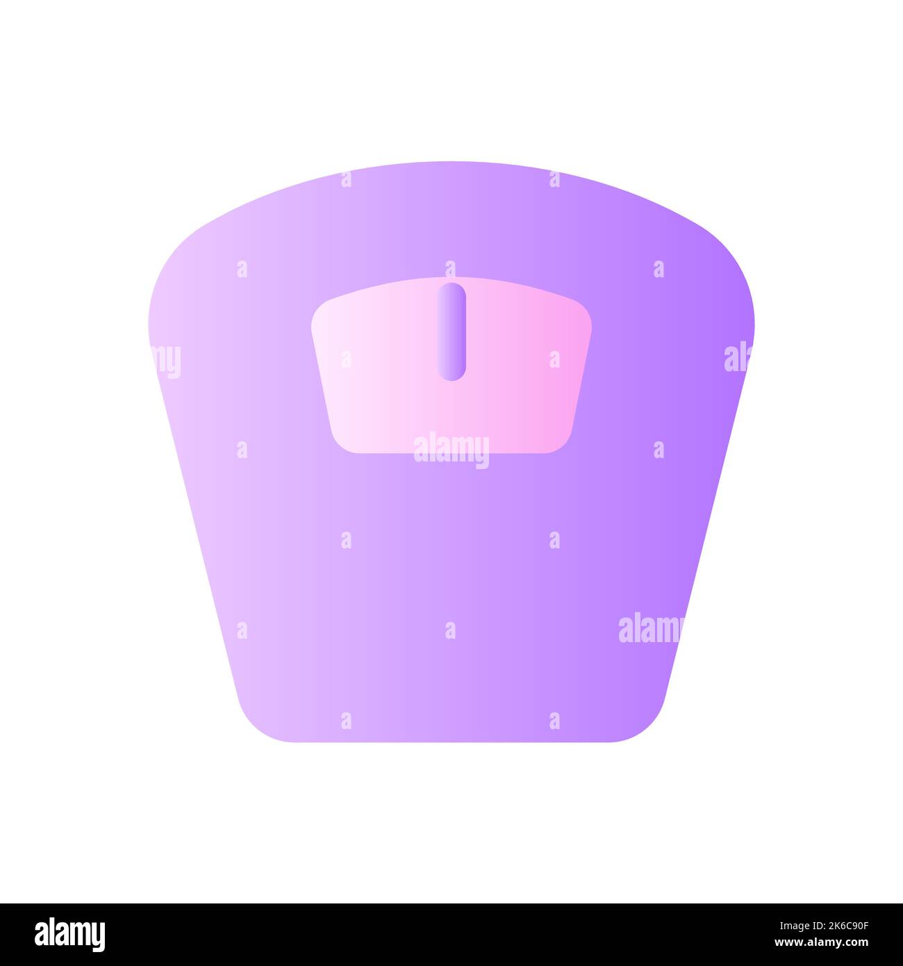 Bathroom scales flat gradient two-color ui icon Stock Vector Image & Art - Alamy
