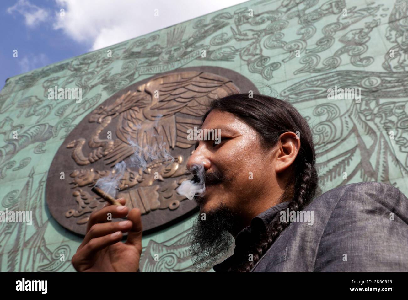 Non Exclusive: October 12, 2022, Mexico City, Mexico: An activist of ...
