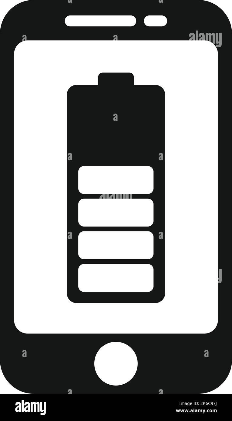 Smart consumption battery icon simple vector. Care resource. Tablet ...