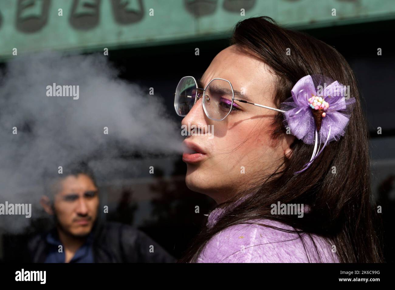 Non Exclusive: October 12, 2022, Mexico City, Mexico: An activist of ...