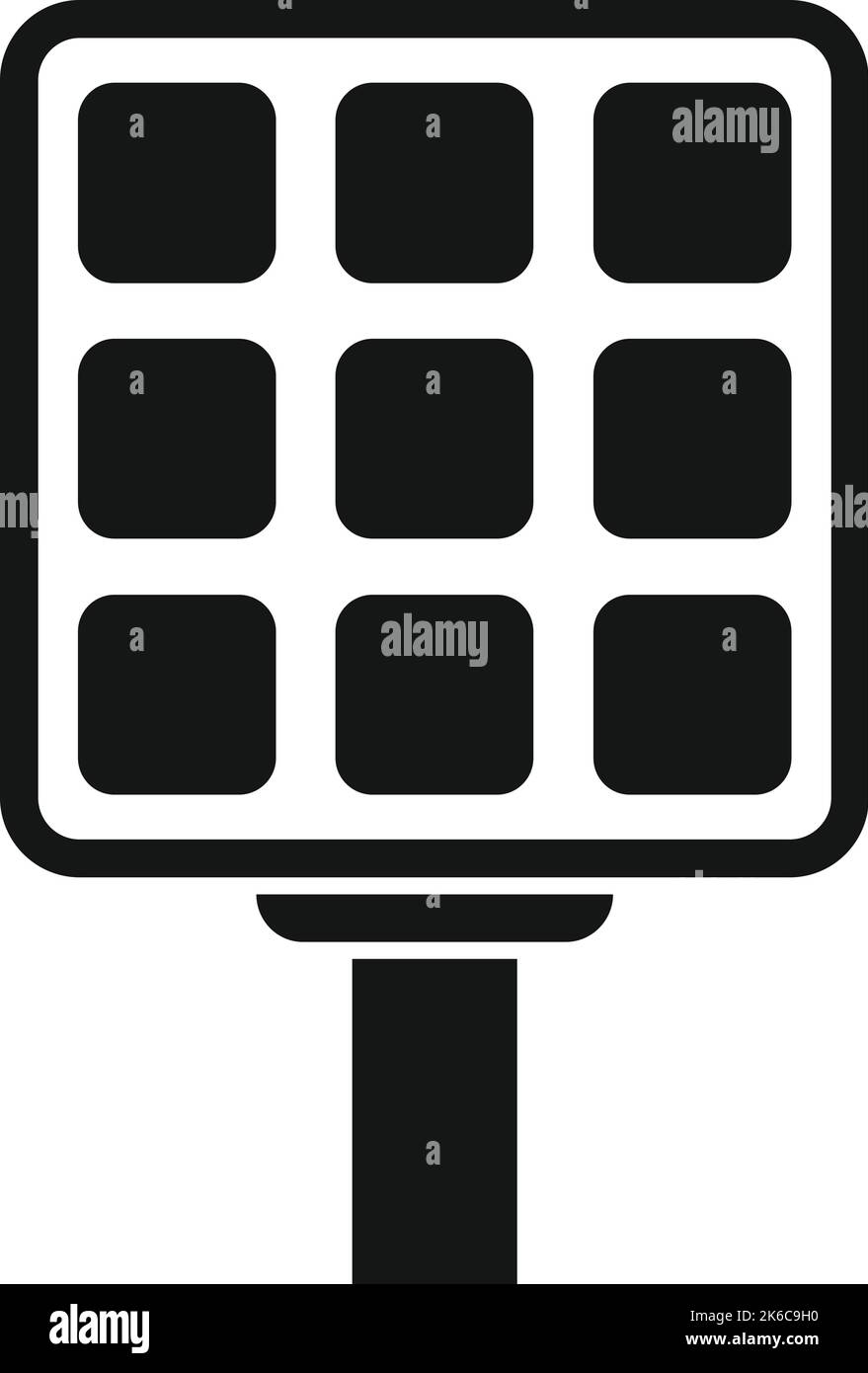 Solar panel icon simple vector. Digital home. Money care Stock Vector ...