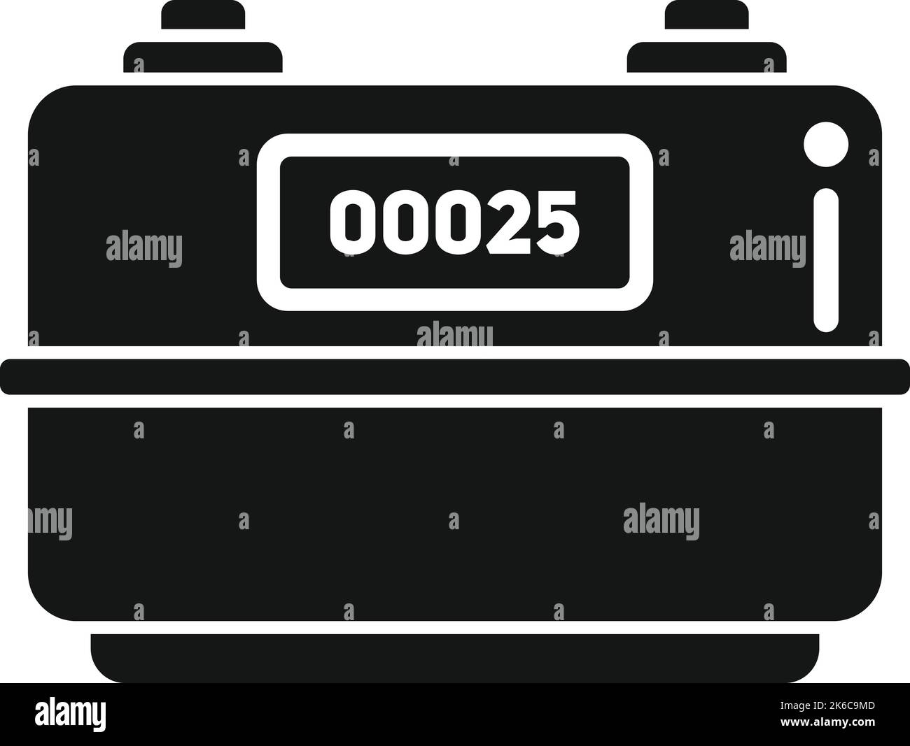 Home energy counter icon simple vector. Energy care. Digital iot Stock ...