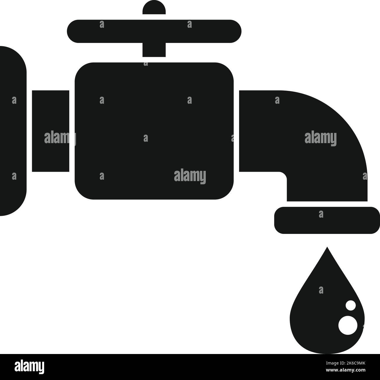 Economy water tap icon simple vector. Smart consumption. Money home ...