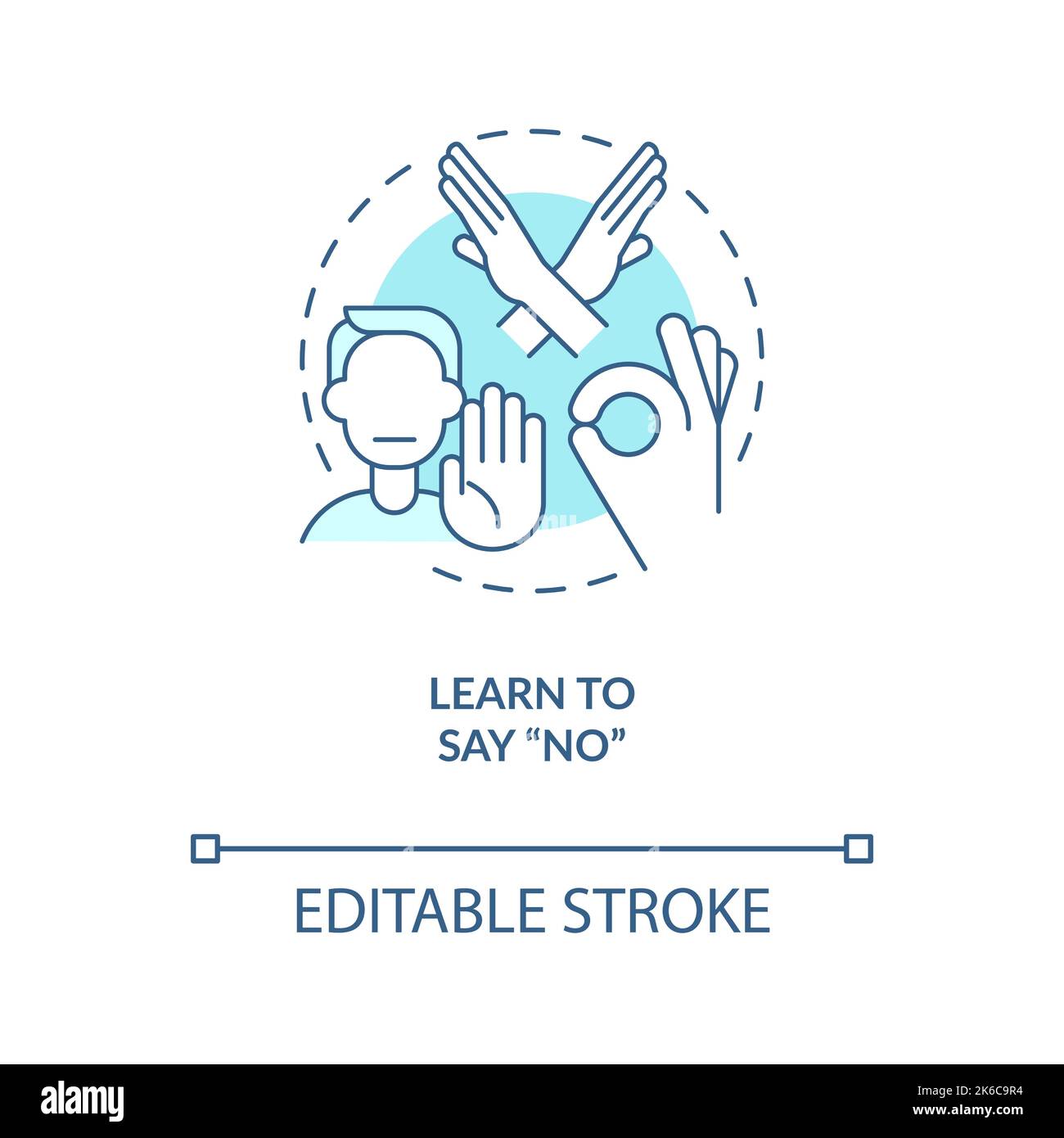 Learn how to say no hi-res stock photography and images - Alamy