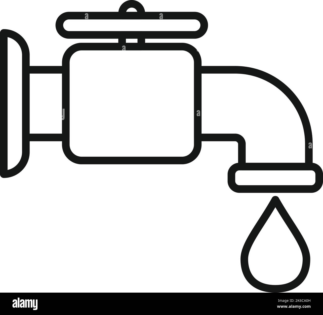 Economy water tap icon outline vector. Smart consumption. Money home ...