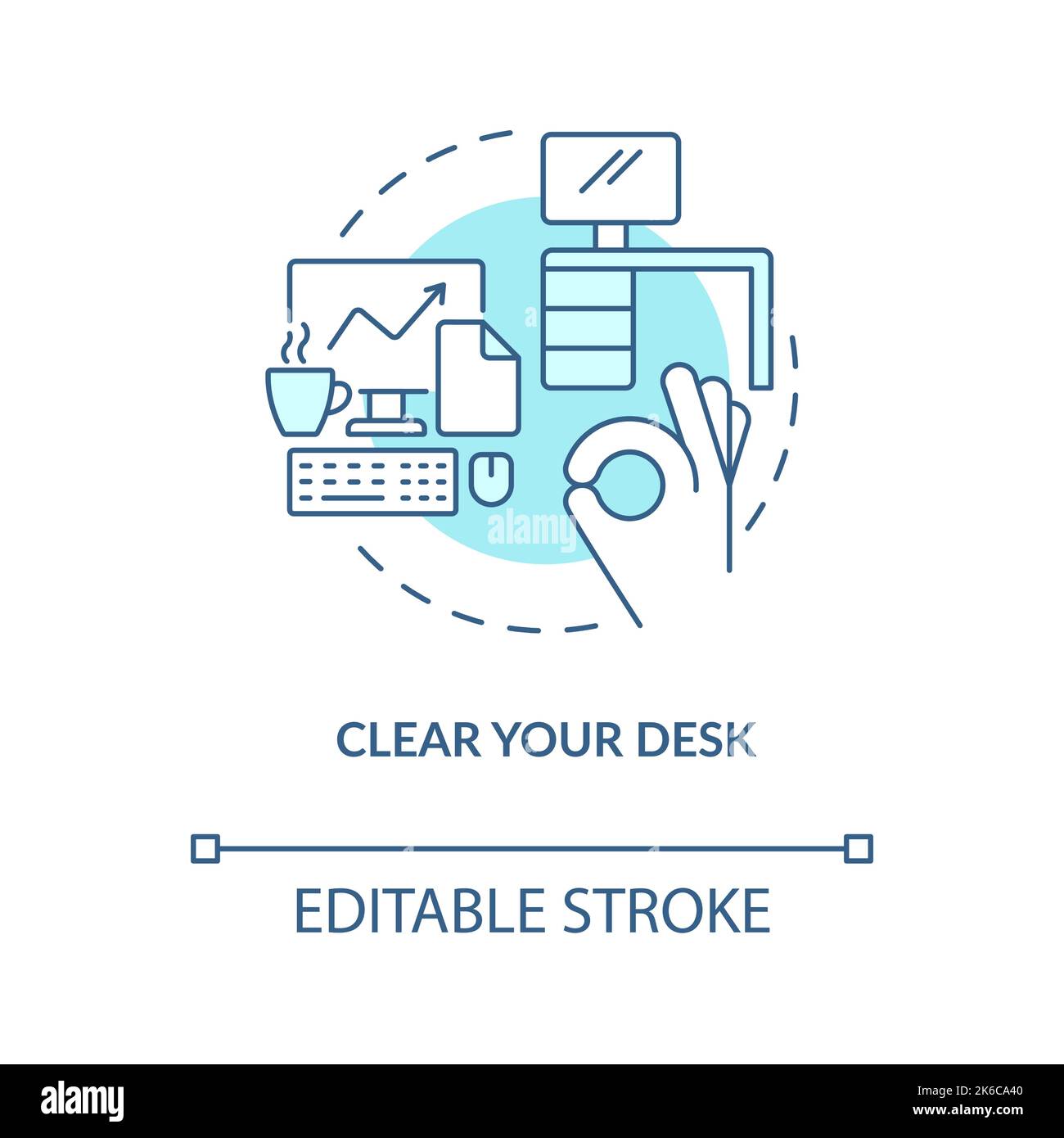 Clear the desk Cut Out Stock Images & Pictures - Alamy