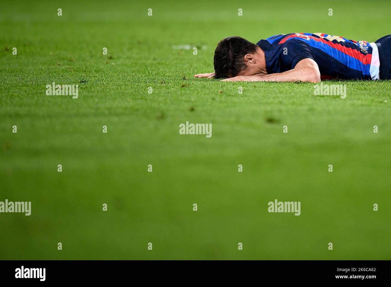 Barcelona, Spain. 12 October 2022. Robert Lewandowski of FC Barcelona ...