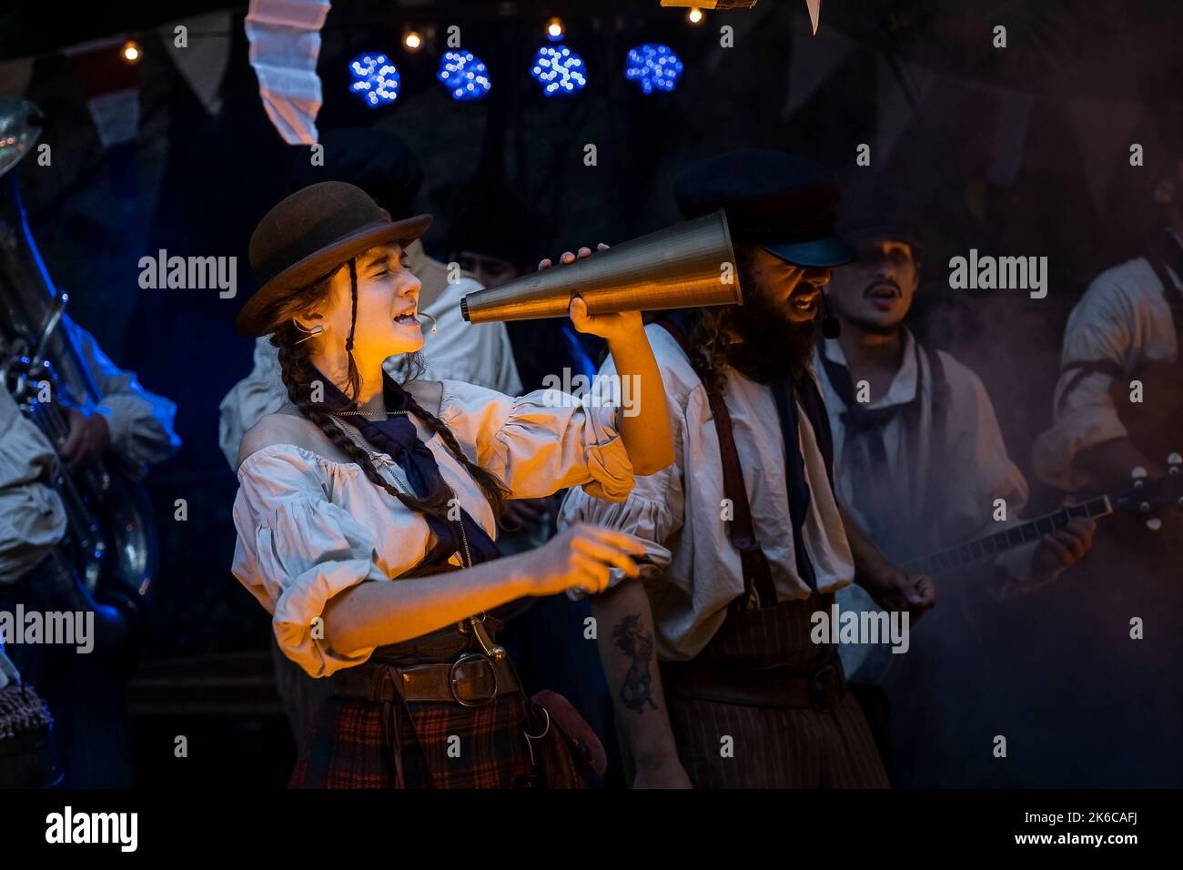 The Old Time Sailors performing at Trebah Garden Amphitheatre in ...