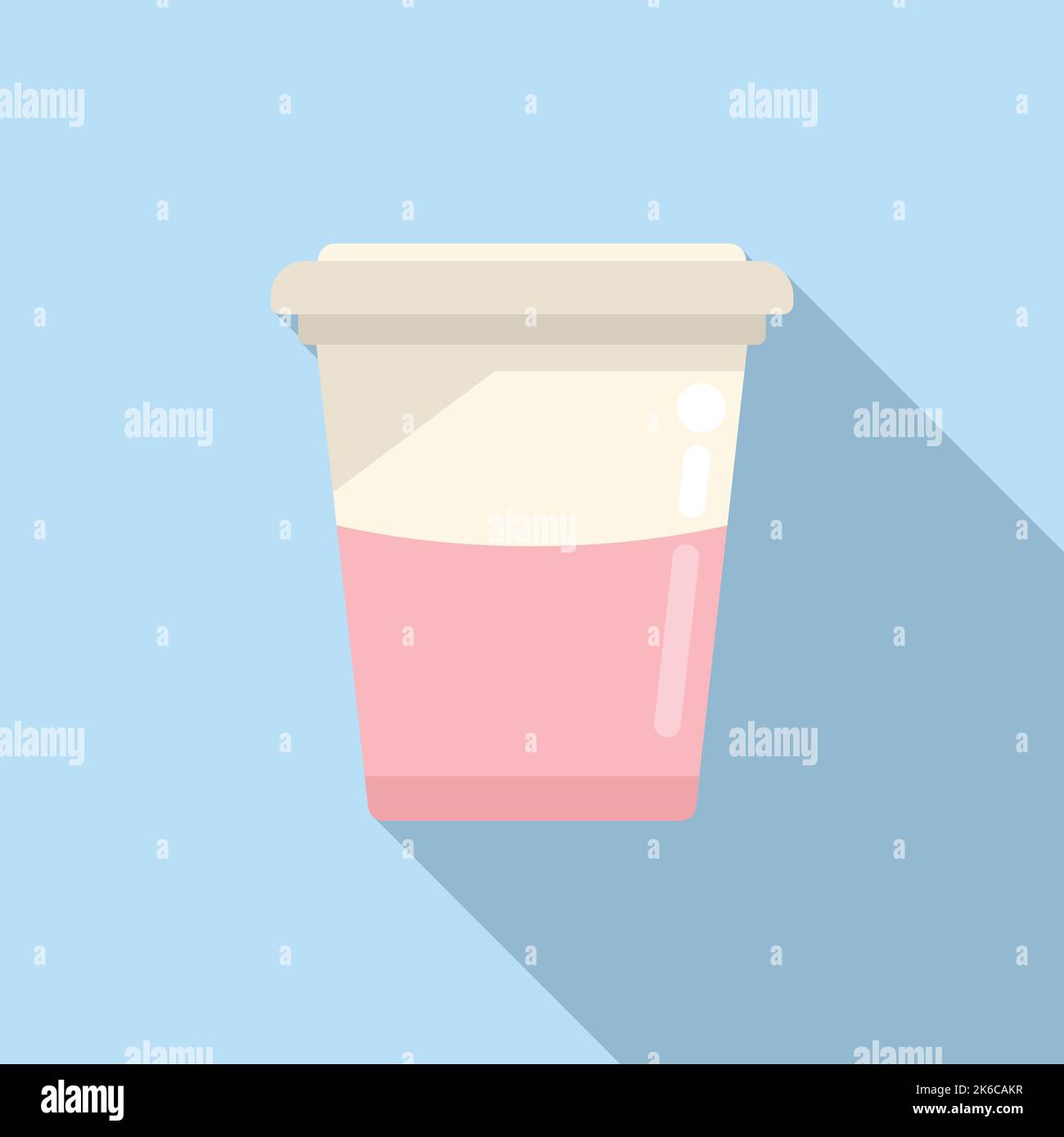 Biodegradable plastic coffee cup icon flat vector. Eco recycle. Ecology ...