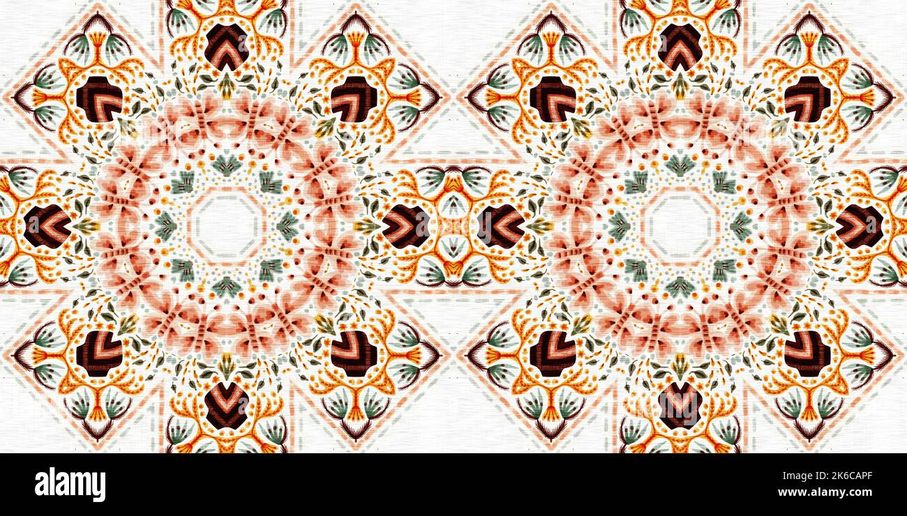 Boho botanical cottage core seamless border. Trendy decorative folklore ...