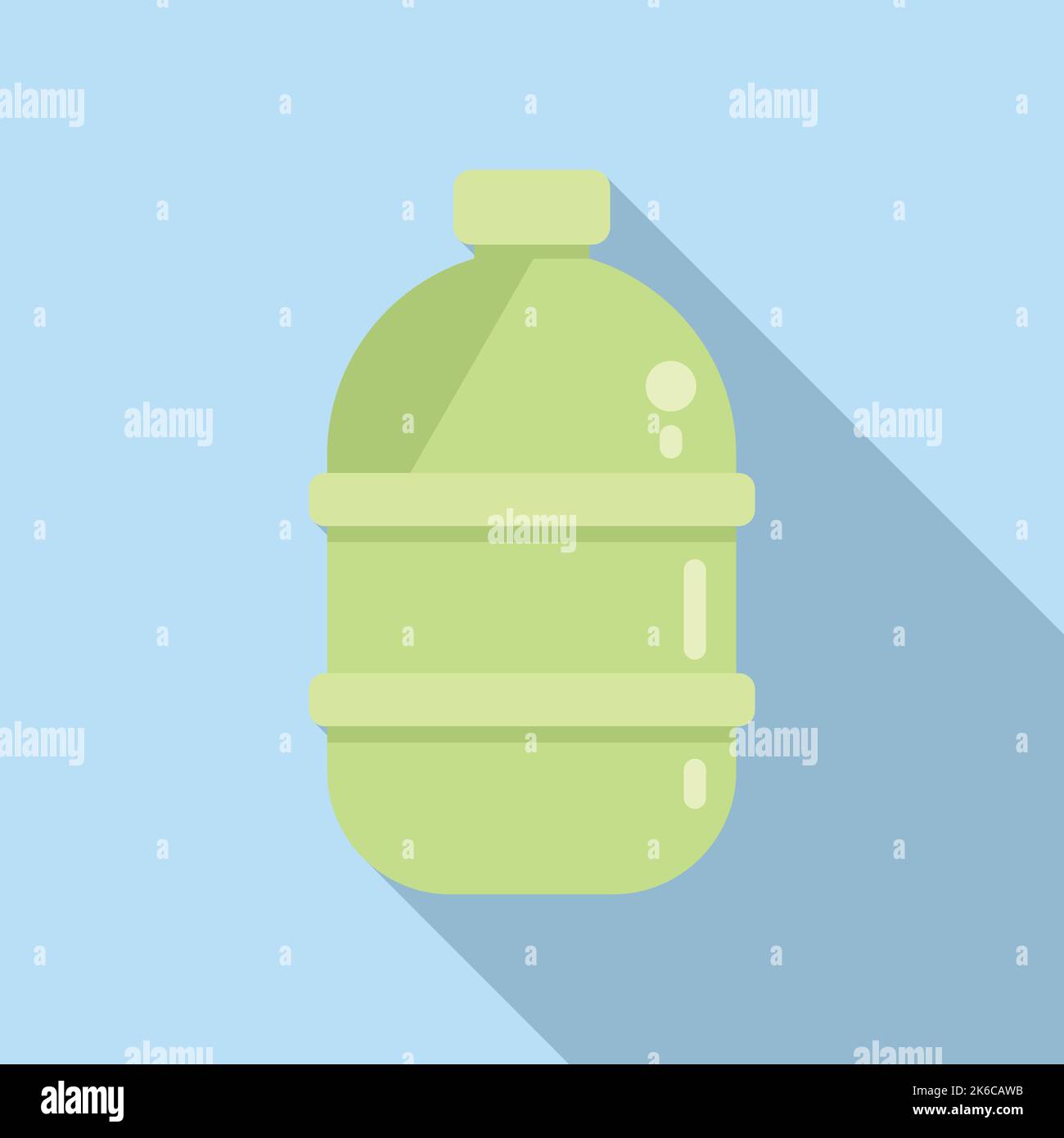 Big plastic bottle icon flat vector. Eco recycle. Ecology ocean Stock ...