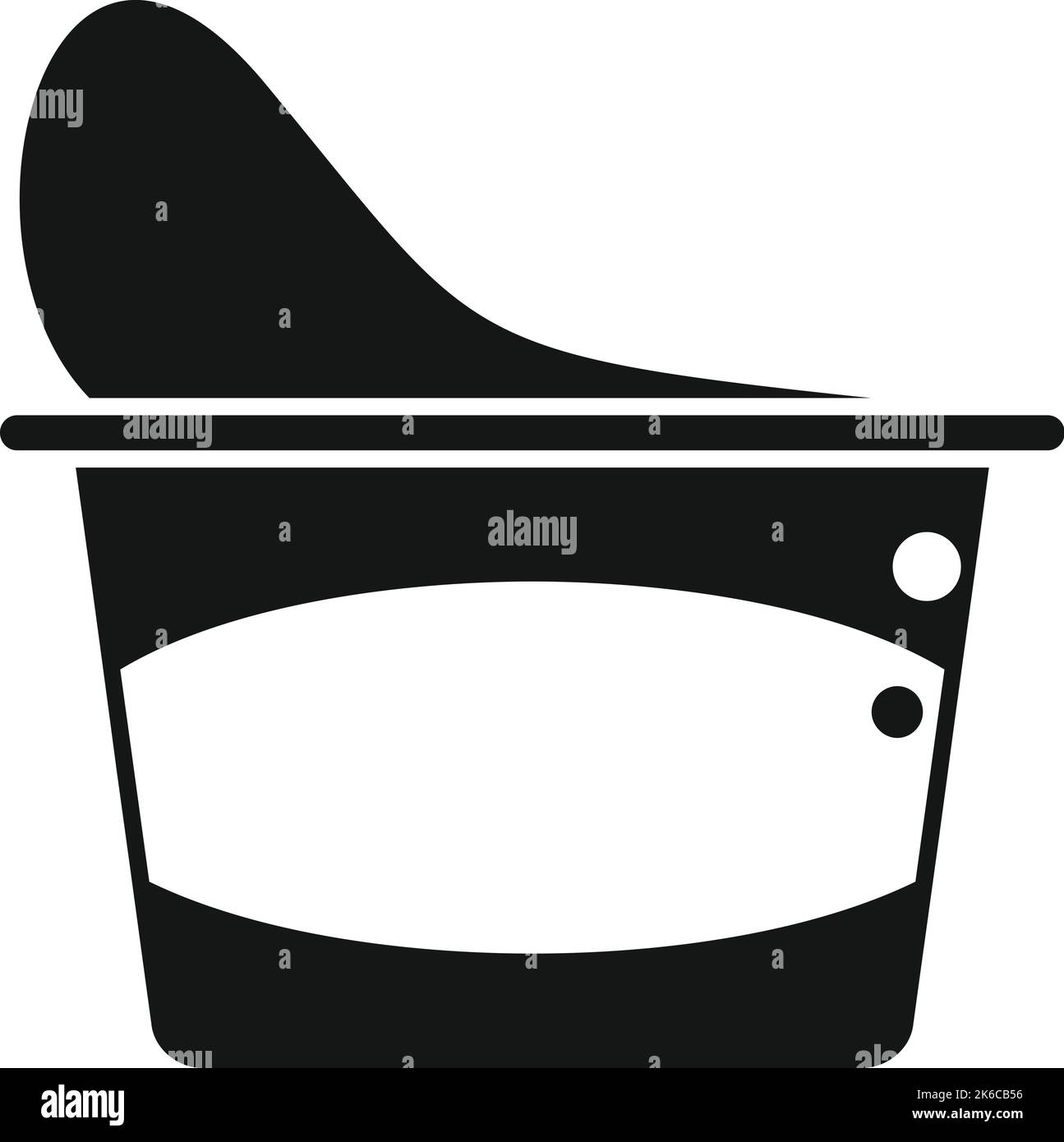 Biodegradable plastic icon simple vector. Eco recycle. Ocean waste ...