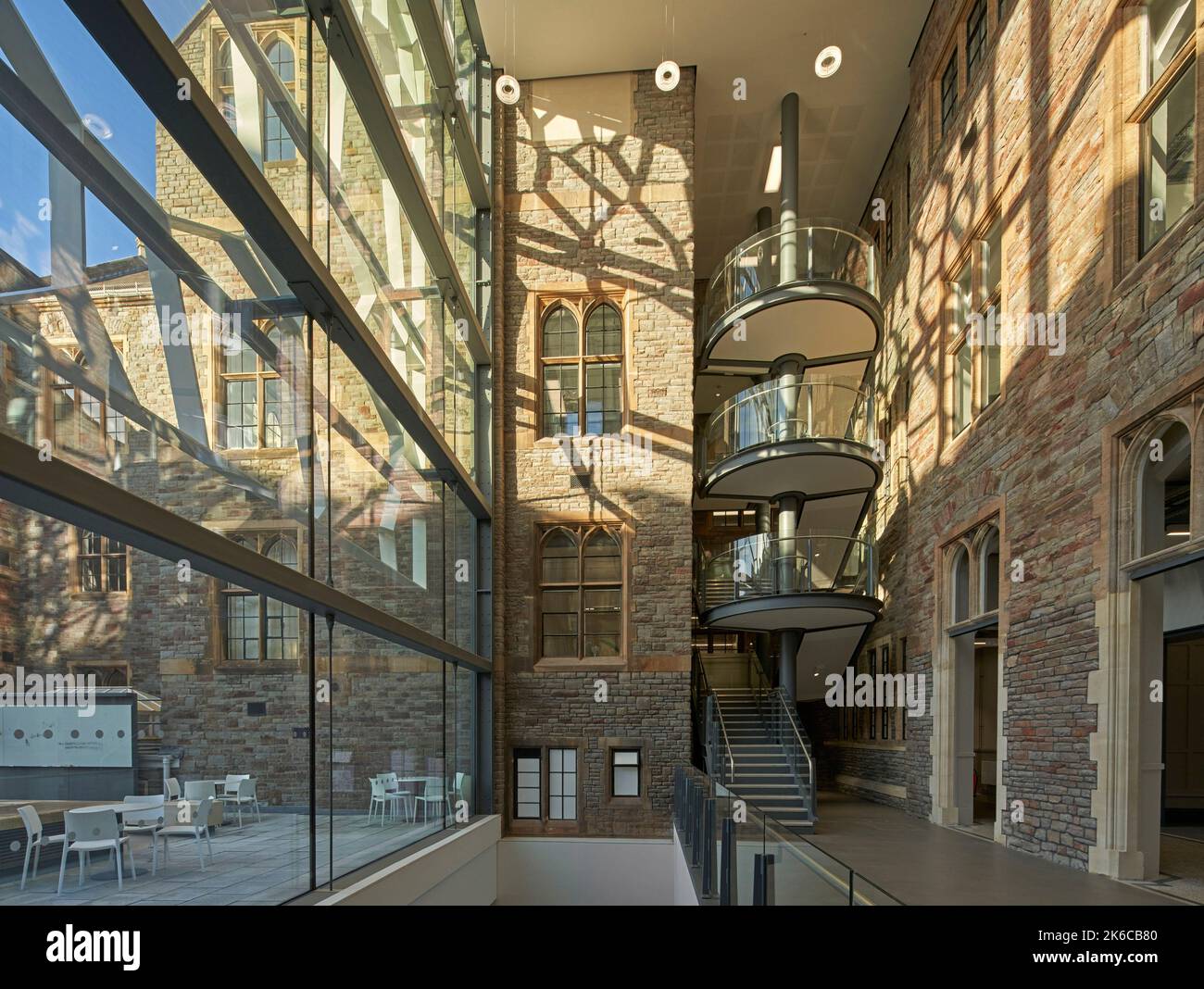 Main circulation space. University of Bristol: Fry Building, Bristol ...