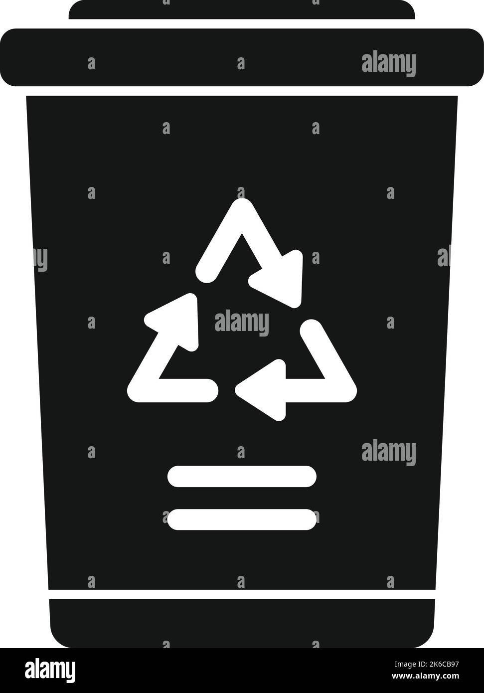 Recycle container icon simple vector. Eco bottle. Biodegradable plastic ...