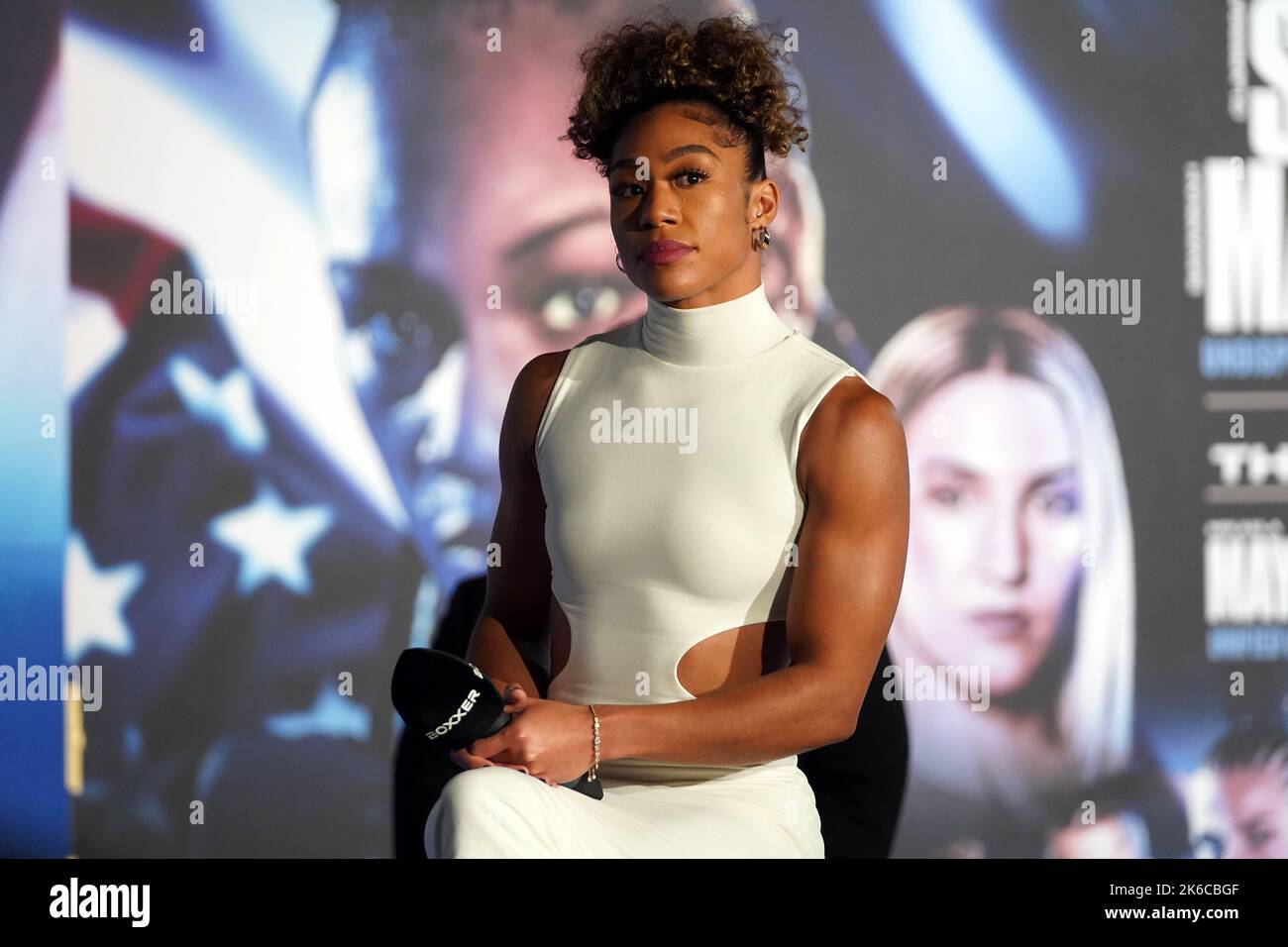 Alycia Baumgardner during a press conference at the Genesis Cinema ...