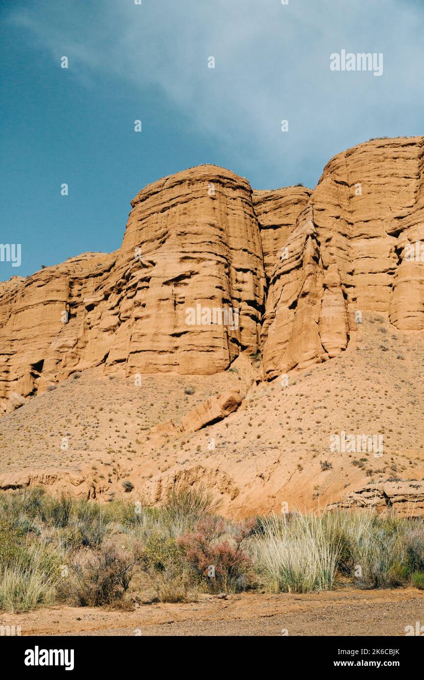 Rock formations on clear day Stock Photo - Alamy