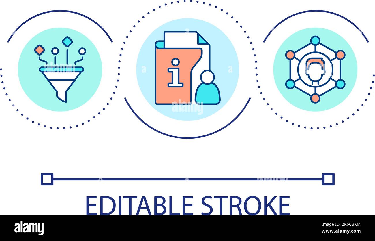 Single customer view loop concept icon Stock Vector Image & Art - Alamy