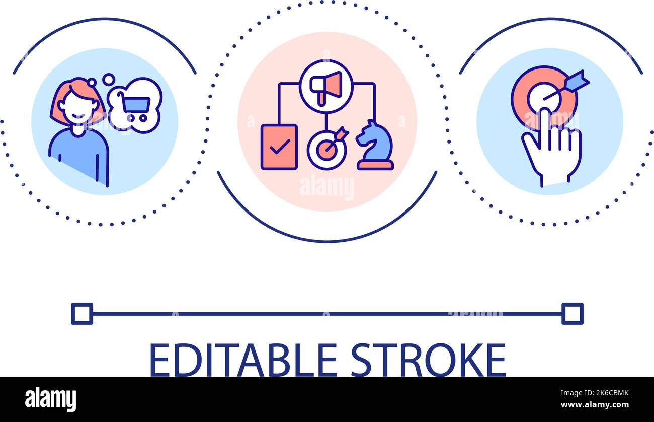 Research customers needs loop concept icon Stock Vector Image & Art - Alamy