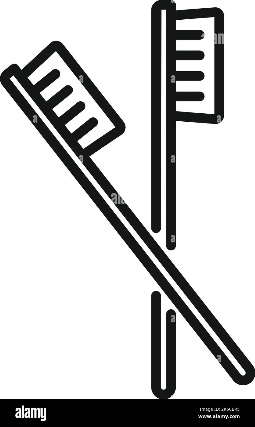 Eco toothbrush icon outline vector. Recycle container. Biodegradable ...